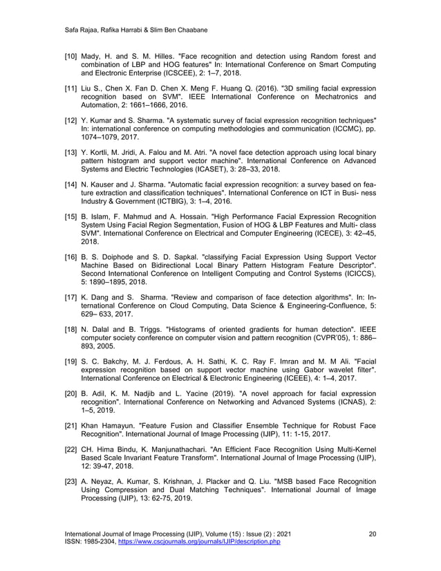 Facial Expression Recognition System Based on SVM and HOG Techniques | PDF