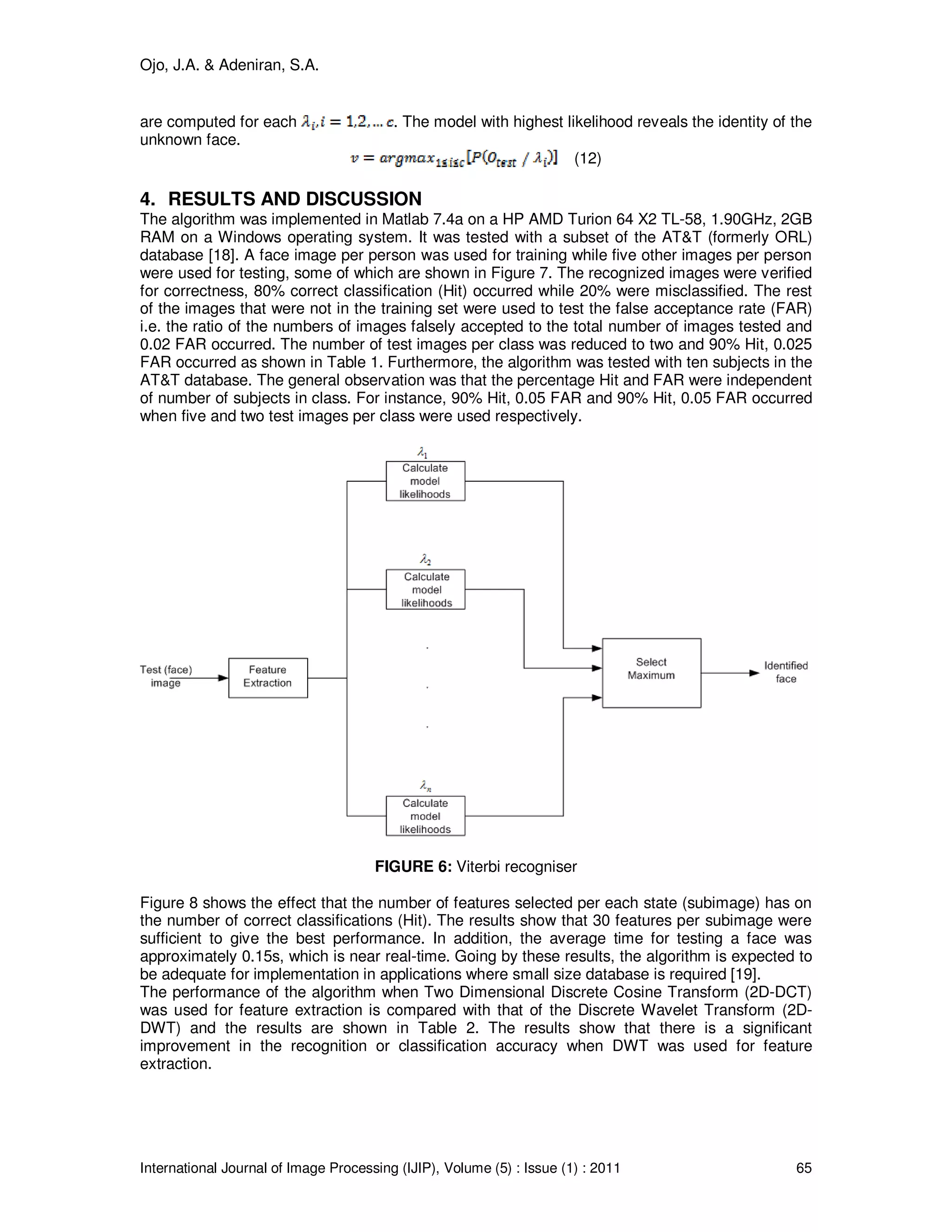 One-Sample Face Recognition Using HMM Model of Fiducial Areas | PDF