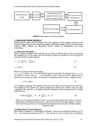 Image Processing Compression and Reconstruction by Using New Approach ...