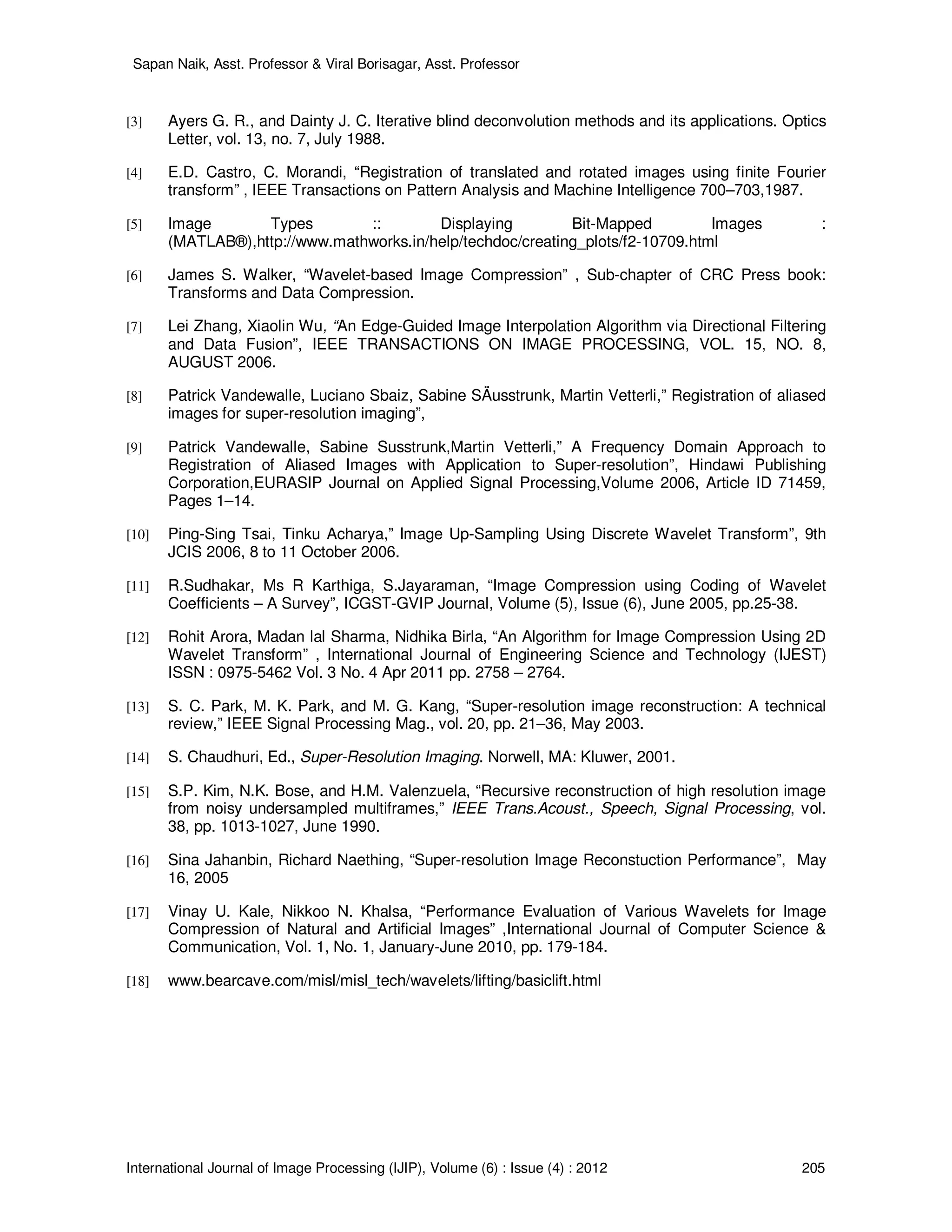 A Novel Super Resolution Algorithm Using Interpolation And Lwt Based Denoising Method Pdf