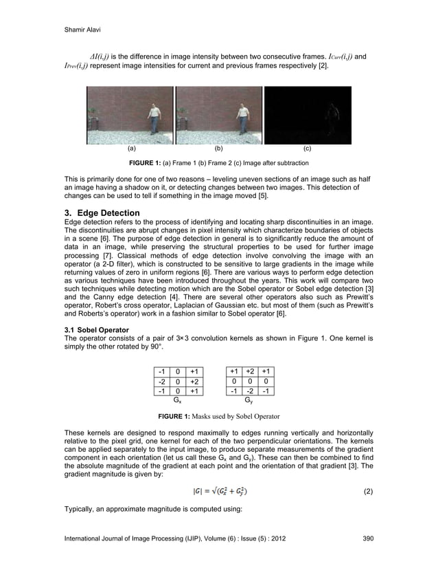 Comparison Of Some Motion Detection Methods In Cases Of Single And