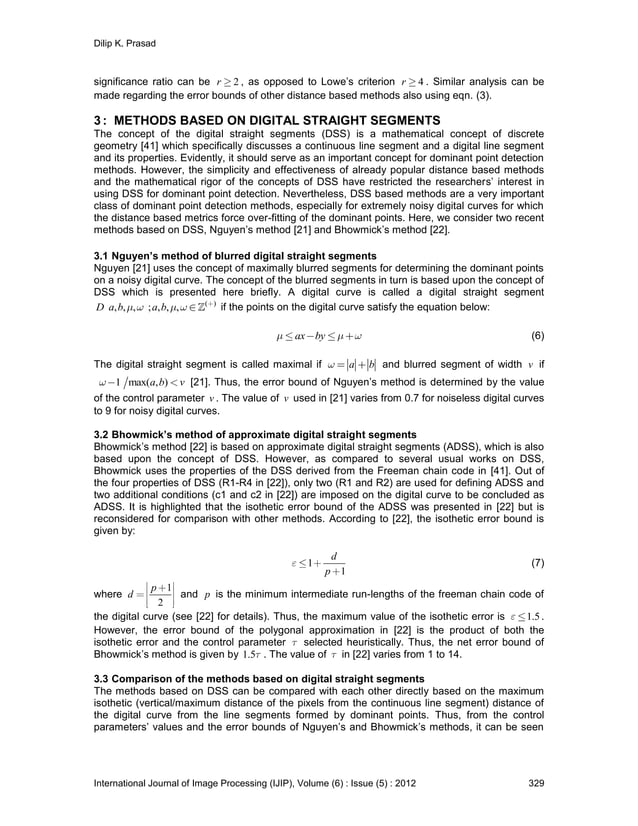 Assessing Error Bound For Dominant Point Detection | PDF