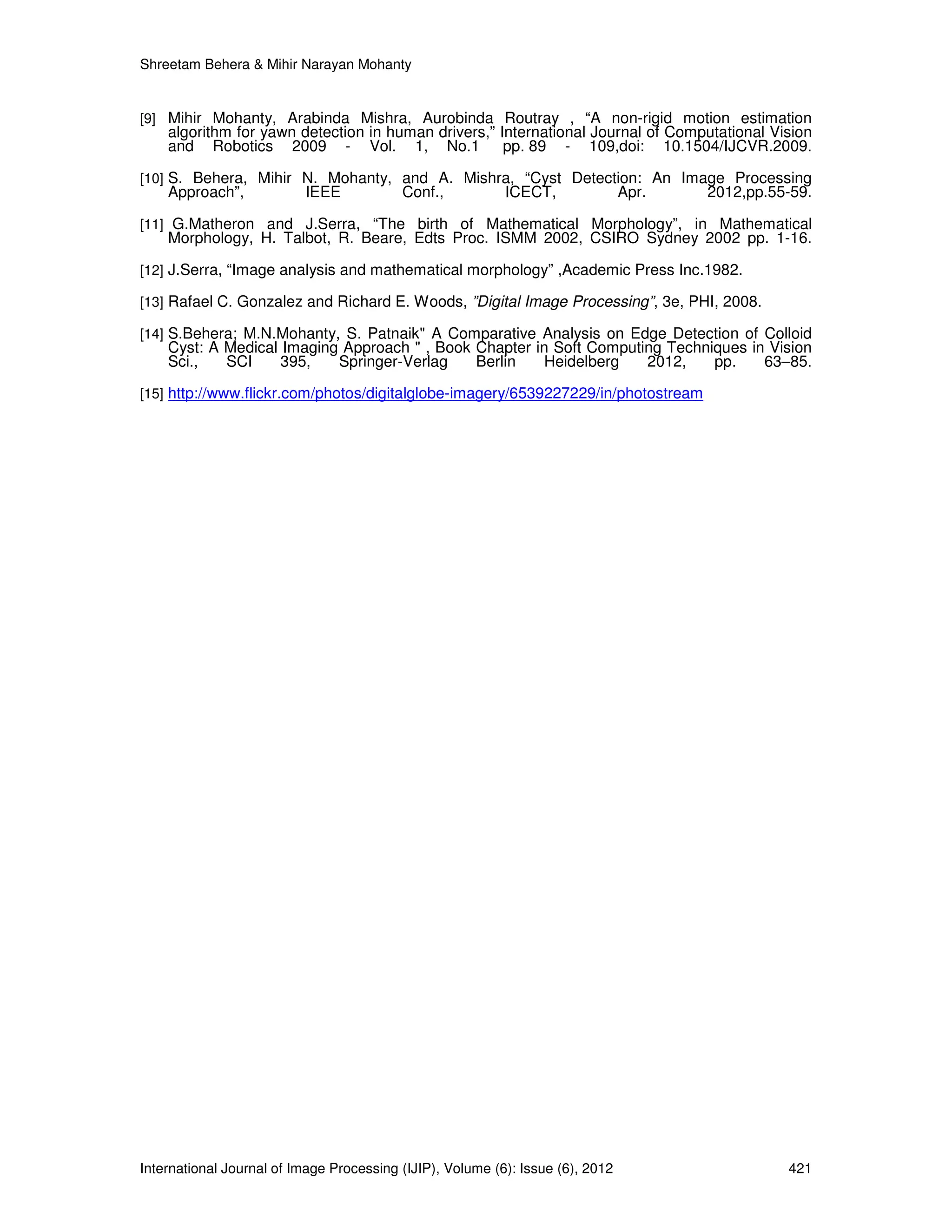 Land Boundary Detection of an Island using improved Morphological Operation | PDF | Cameras and ...