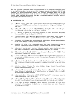 Speeded-up and Compact Visual Codebook for Object Recognition | PDF