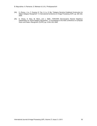 Speeded-up and Compact Visual Codebook for Object Recognition | PDF