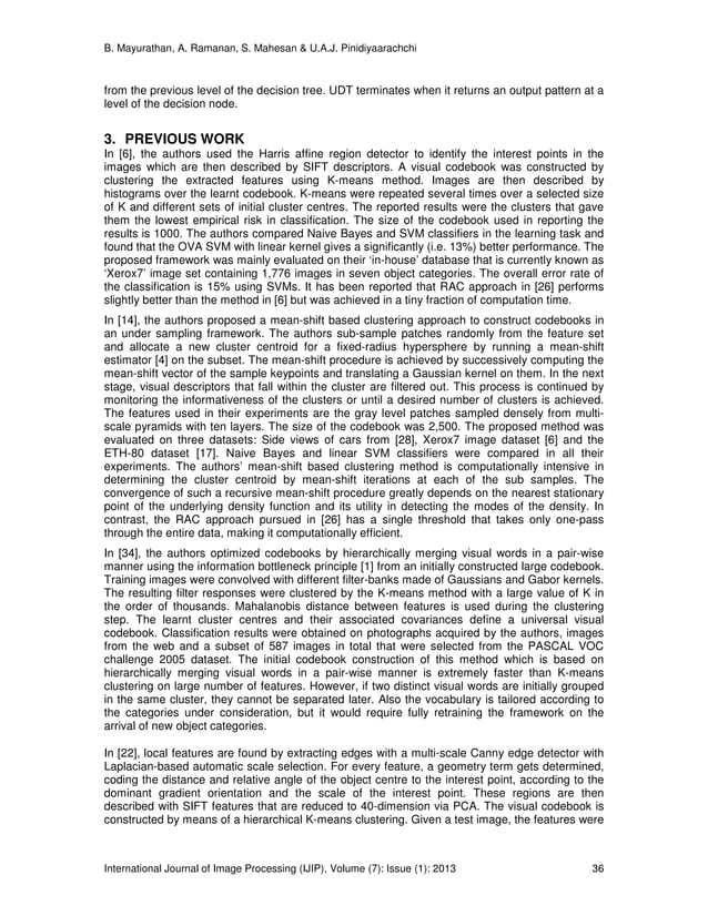 Speeded-up and Compact Visual Codebook for Object Recognition | PDF