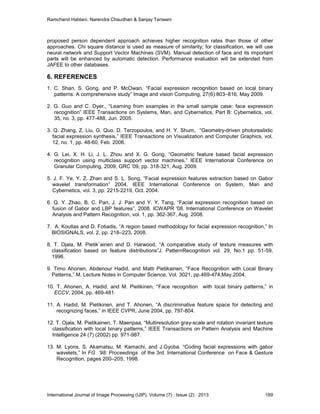 Recognition of Facial Expressions using Local Binary Patterns of Important Facial Parts | PDF