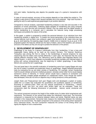 HABIT: Handwritten Analysis based Individualistic Traits Prediction | PDF