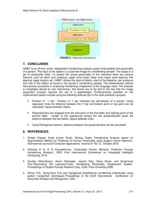 HABIT: Handwritten Analysis based Individualistic Traits Prediction | PDF