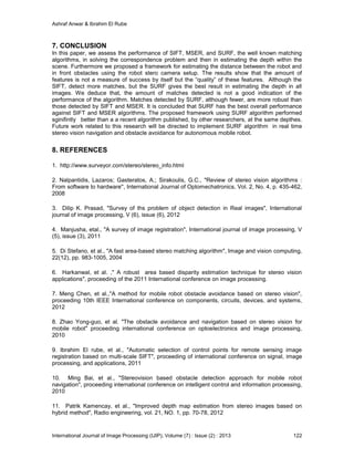 An Assessment of Image Matching Algorithms in Depth Estimation | PDF
