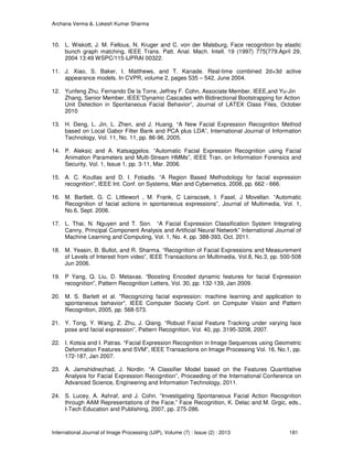A Comprehensive Survey on Human Facial Expression Detection | PDF