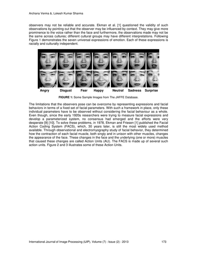 A Comprehensive Survey on Human Facial Expression Detection | PDF