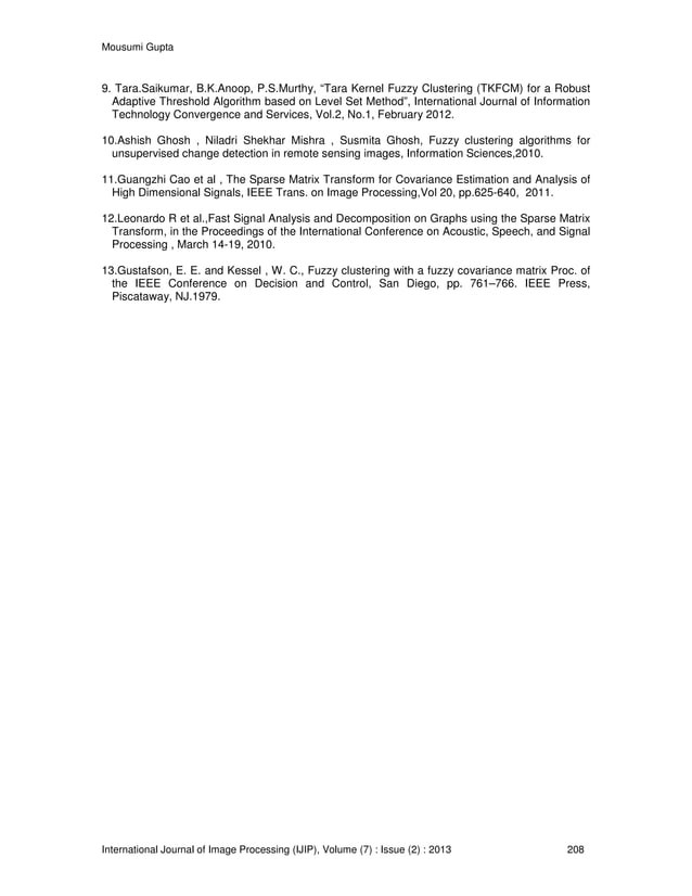 Target Detection by Fuzzy Gustafson-Kessel Algorithm | PDF