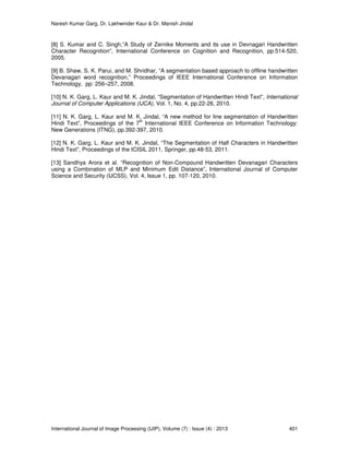 Recognition of Offline Handwritten Hindi Text Using SVM | PDF