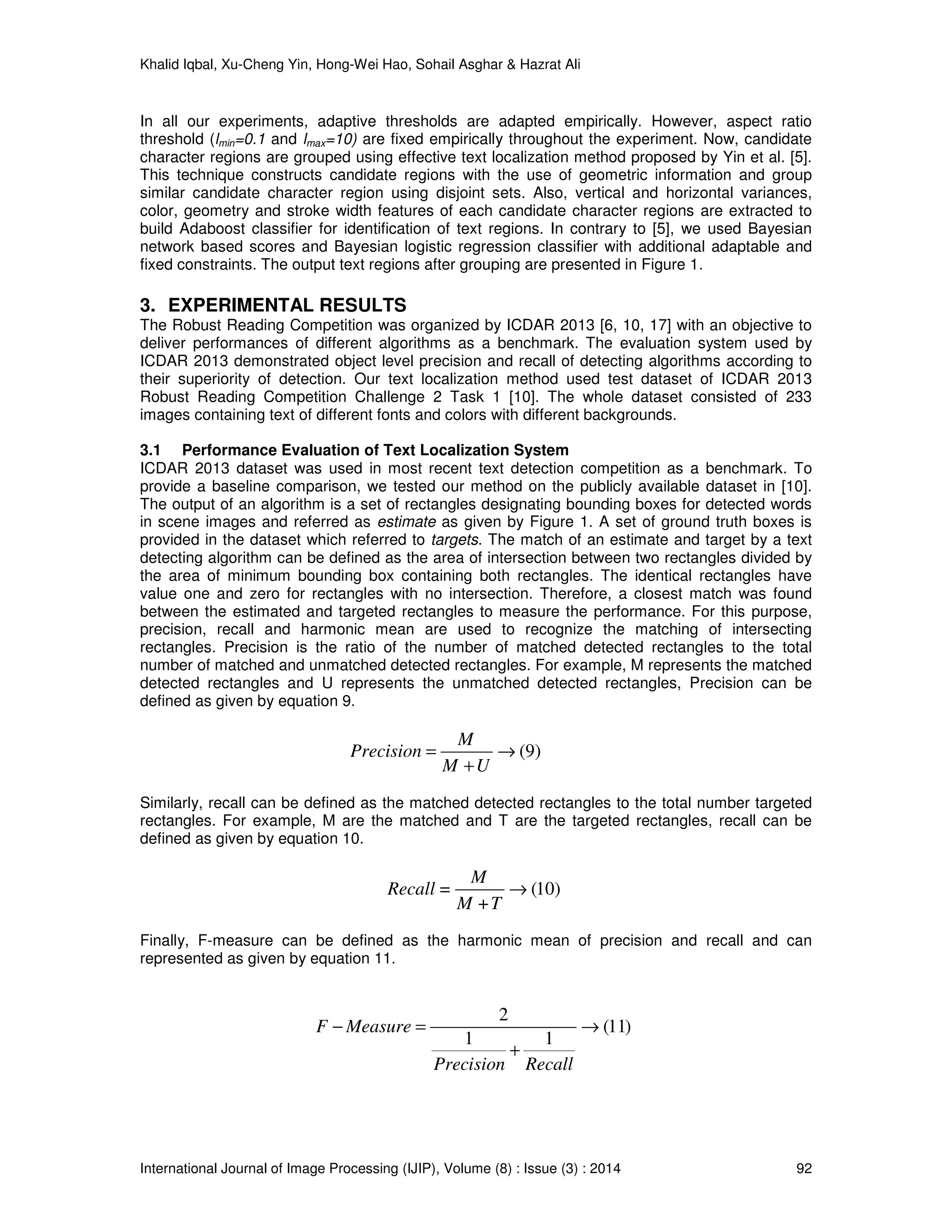 K2 Algorithm-based Text Detection with An Adaptive Classifier Threshold | PDF