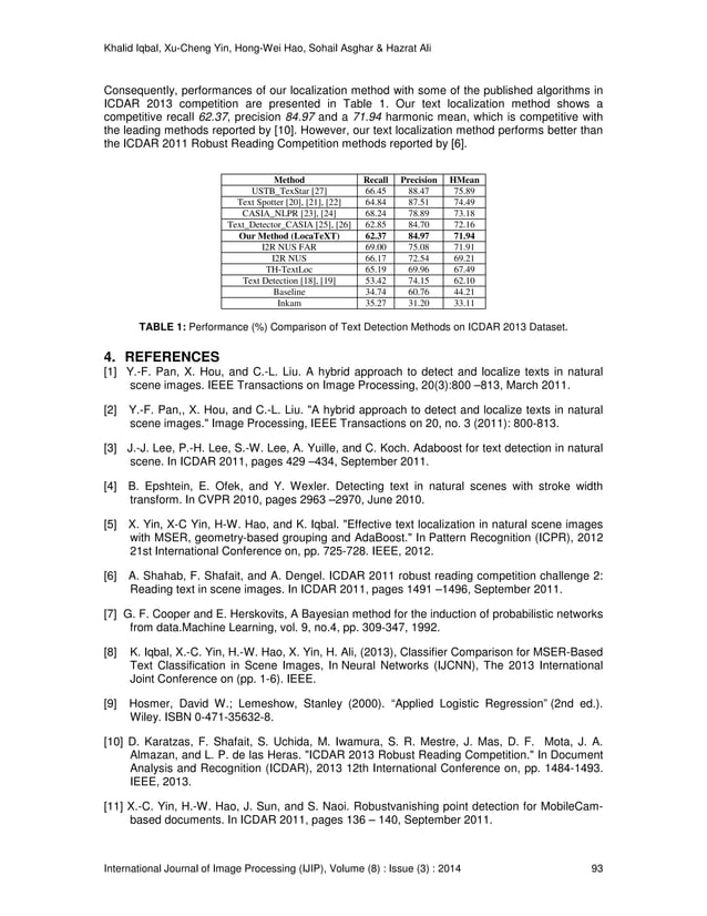 K2 Algorithm Based Text Detection With An Adaptive Classifier Threshold