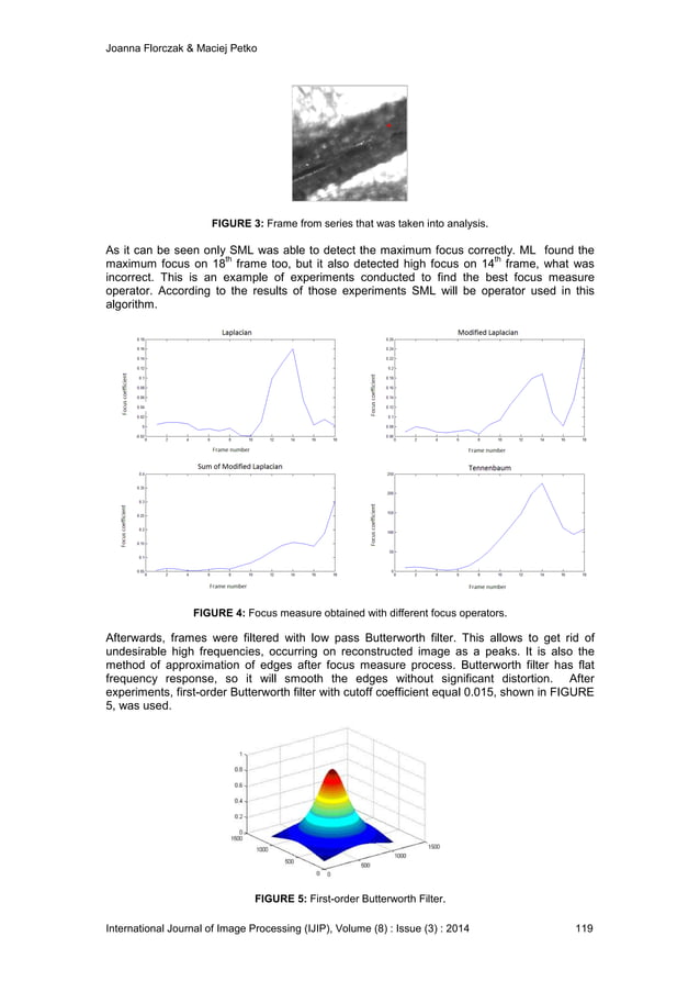 Usage of Shape From Focus Method For 3D Shape Recovery And ...