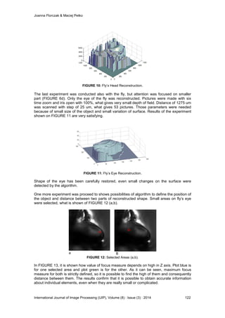 Usage of Shape From Focus Method For 3D Shape Recovery And ...