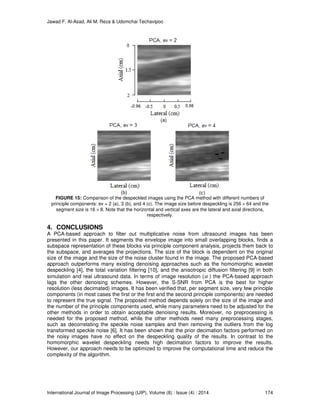 An Ultrasound Image Despeckling Approach Based on Principle Component Analysis | PDF
