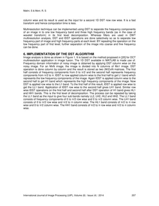 Use of Discrete Sine Transform for A Novel Image Denoising Technique | PDF