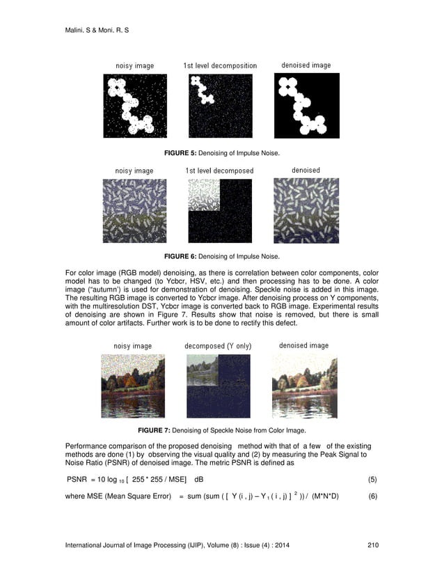 Use of Discrete Sine Transform for A Novel Image Denoising Technique | PDF