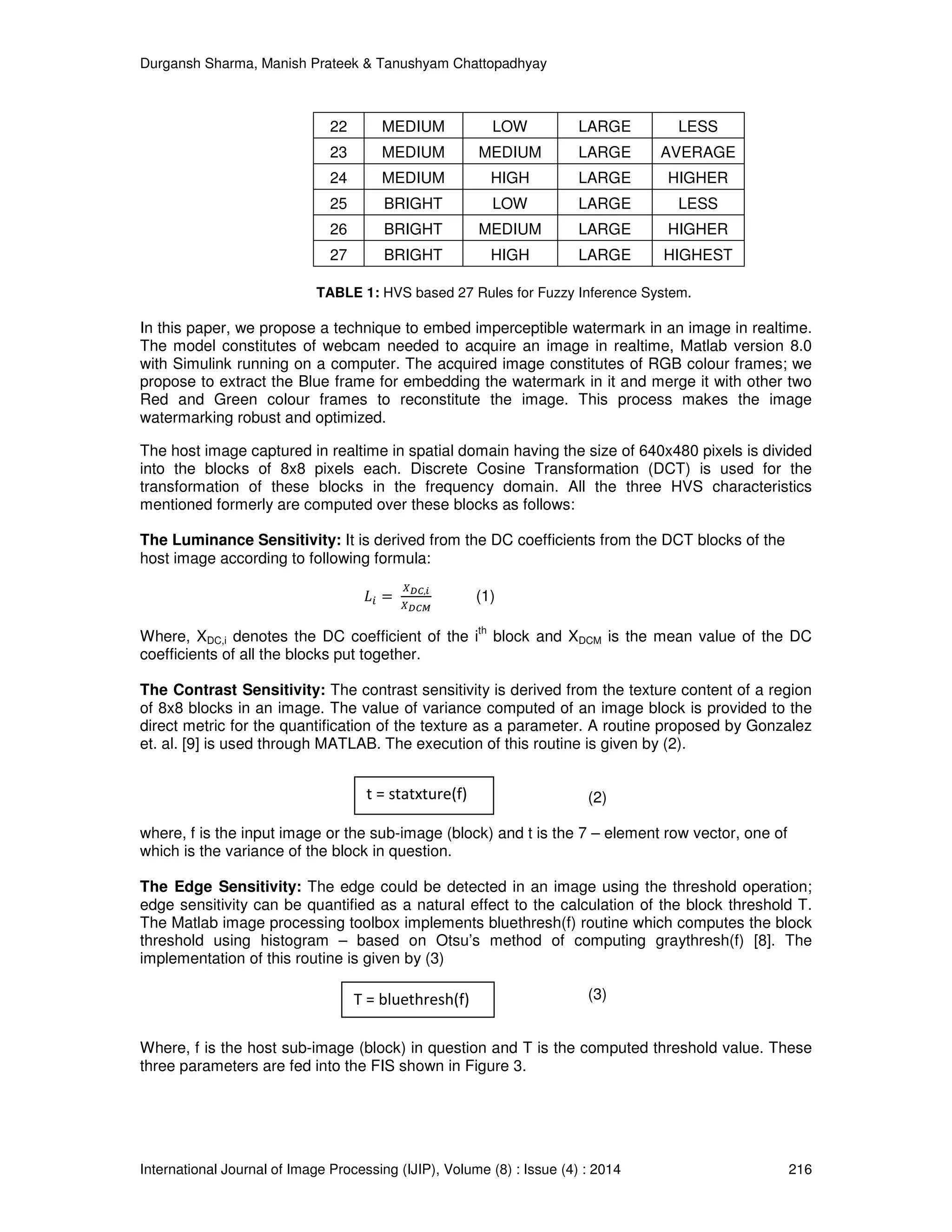 DCT and Simulink Based Realtime Robust Image Watermarking | PDF