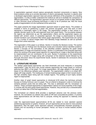 Graph Theory Based Approach For Image Segmentation Using Wavelet Transform | PDF