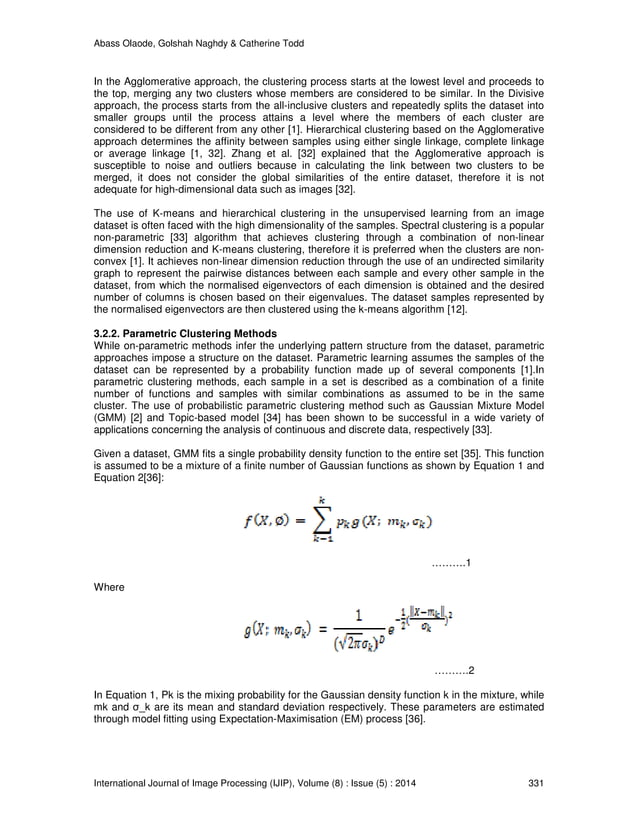Unsupervised Classification of Images: A Review | PDF