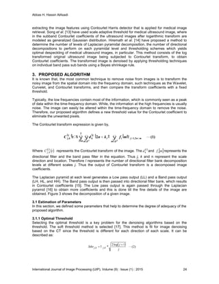 Contourlet Transform Based Method For Medical Image Denoising | PDF