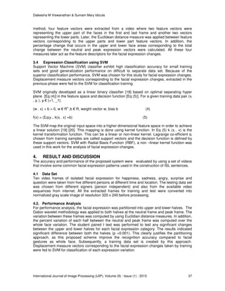 Ijip 965SVM Based Recognition of Facial Expressions Used In Indian Sign Language | PDF ...