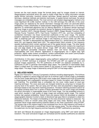 Steganography using Coefficient Replacement and Adaptive Scaling based on DTCWT | PDF