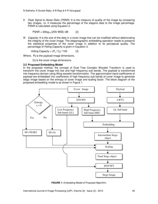 Steganography using Coefficient Replacement and Adaptive Scaling based on DTCWT | PDF