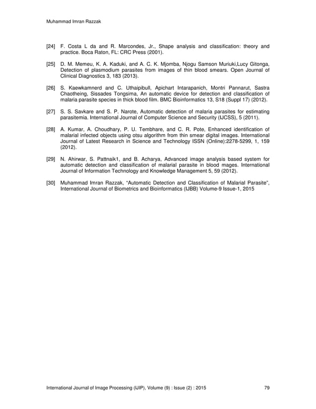 Malarial Parasite Classification using Recurrent Neural Network | PDF