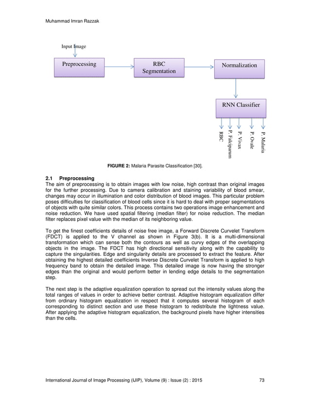 Malarial Parasite Classification using Recurrent Neural Network | PDF