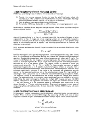 High Dynamic Range Imaging- A Review | PDF