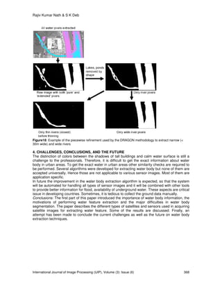 Water-Body Area Extraction From High Resolution Satellite Images-An ...