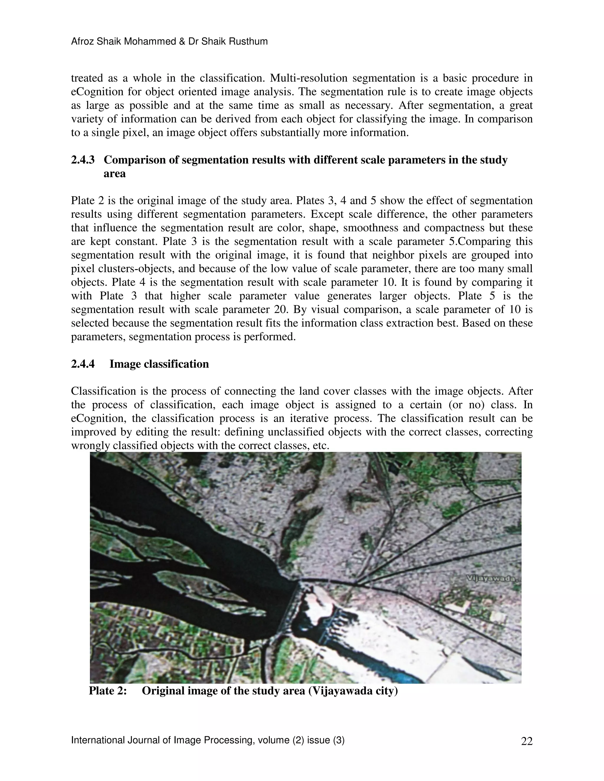 Object-Oriented Image Processing Of An High Resolution Satellite ...