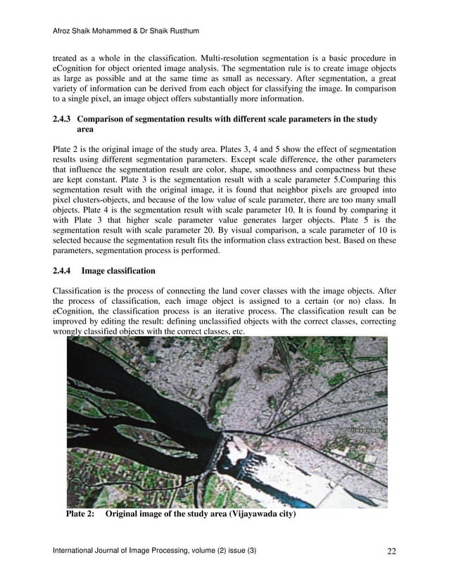 Object-Oriented Image Processing Of An High Resolution Satellite Imagery With Perspectives For ...