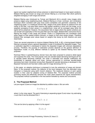 Image Denoising Using Earth Mover's Distance and Local Histograms | PDF