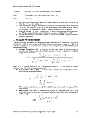 Determining the Efficient Subband Coefficients of Biorthogonal Wavelet ...