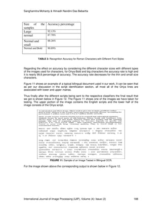 A Novel Approach for Bilingual (English - Oriya) Script Identification ...
