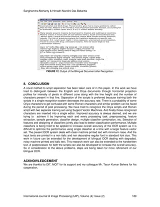 A Novel Approach for Bilingual (English - Oriya) Script Identification ...