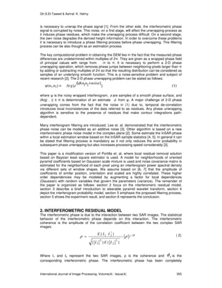 Interferogram Filtering Using Gaussians Scale Mixtures in Steerable Wavelet Domain | PDF