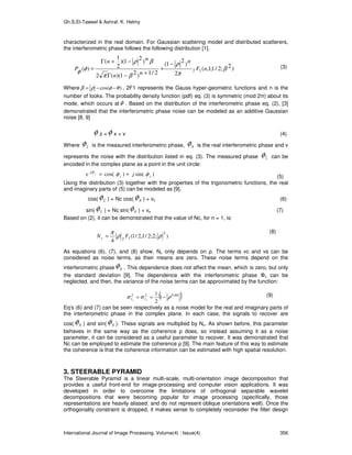 Interferogram Filtering Using Gaussians Scale Mixtures in Steerable Wavelet Domain | PDF