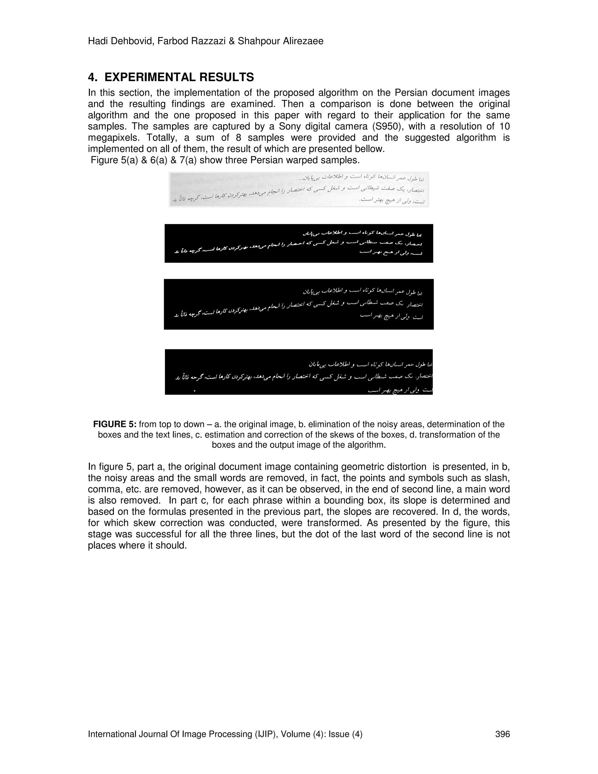 A Novel Method for De-warping in Persian document images captured by cameras | PDF