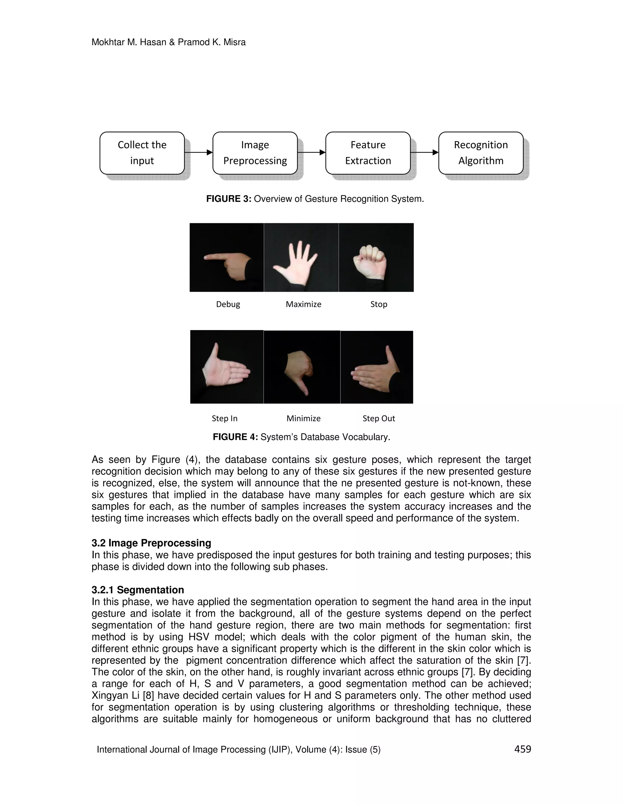 HSV Brightness Factor Matching for Gesture Recognition System | PDF