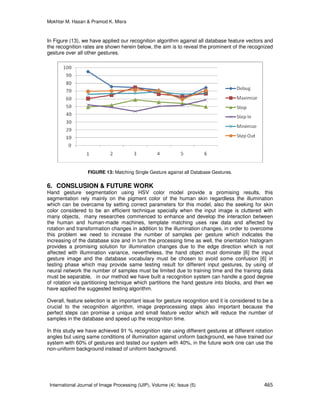 HSV Brightness Factor Matching for Gesture Recognition System | PDF