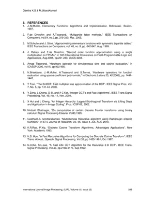 A Novel Cosine Approximation for High-Speed Evaluation of DCT | PDF