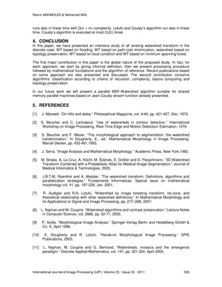 Analyses of the Watershed Transform | PDF