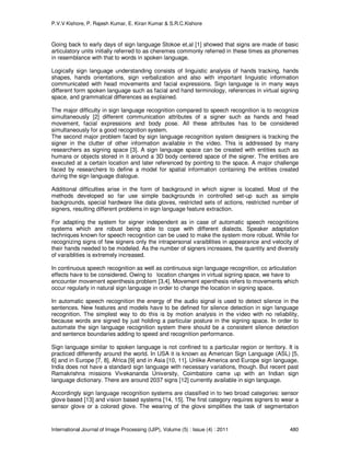 Video Audio Interface for recognizing gestures of Indian sign Language ...